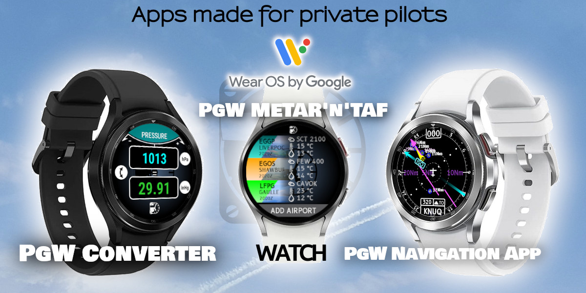 Applications for Android Wear OS watches – Aerotools